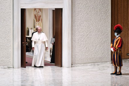 General Papal audience, Paul VI Hall, Vatican City, Italy - 21 Oct 2020 ...