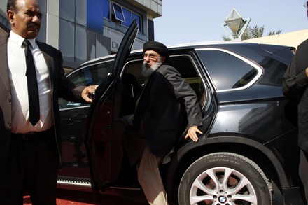 Gulbuddin Hekmatyar Leader Hezbeislami Afghanistan Arrives Editorial ...