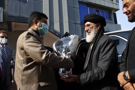 Gulbuddin Hekmatyar Leader Hezbeislami Afghanistan Arrives Editorial ...