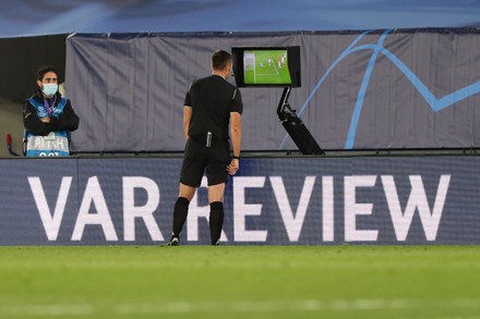 Referee Checks Var Rule Out Goal Editorial Stock Photo - Stock Image ...