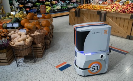 Homedelivery Robot Vame Follows Marked Route Editorial Stock Photo ...