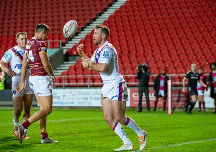 Wakefields Matty Ashurst Celebrates His Try Editorial Stock Photo ...