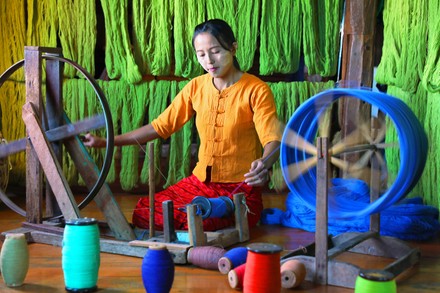 Worker Uses Traditional Methods She Rolls Editorial Stock Photo - Stock ...