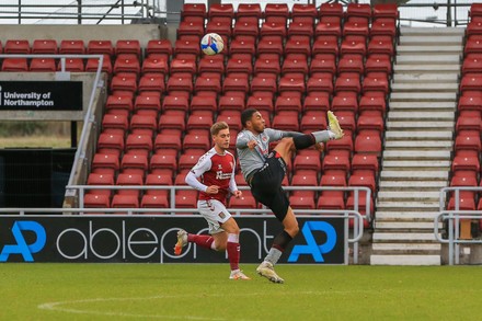 Northampton Town Defender Luka Racic Takes Editorial Stock Photo ...