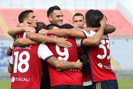 Cagliaris Riccardo Sottil R Celebrates After Editorial Stock Photo ...
