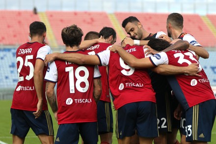 Cagliaris Riccardo Sottil R Celebrates After Editorial Stock Photo ...