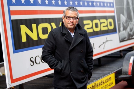 Artist Scott Lobaido Stands Next Banner Editorial Stock Photo - Stock ...