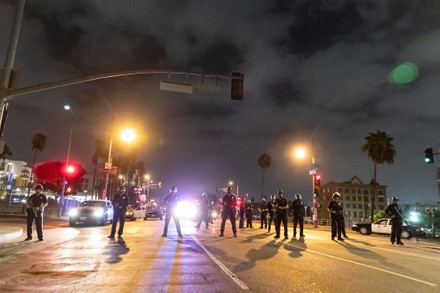 Lapd Stands By Family Members Citizens Editorial Stock Photo - Stock ...