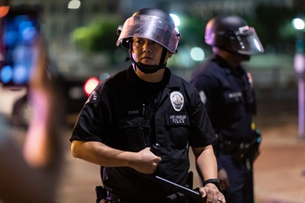 Lapd Stands By Family Members Citizens Editorial Stock Photo - Stock ...