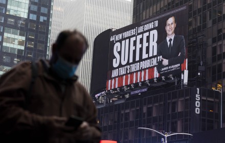 Person Walks Past Billboard Times Square Editorial Stock Photo - Stock ...