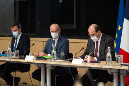 Meeting of French politicians, Paris, France - 27 Oct 2020 Stock ...