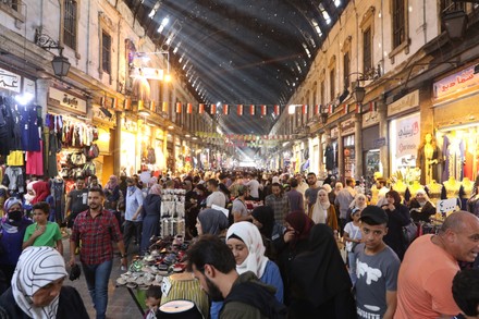 Crowds People Seen Ornamented Alhamidiyeh Market Editorial Stock Photo ...