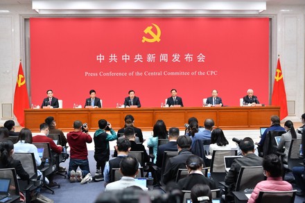China Beijing Cpc Central Committee Press Conference - 30 Oct 2020 ...