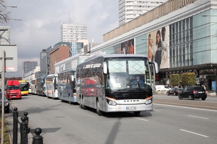 __COUNT__ Polish carriers and bus drivers protest in Warsaw, Poland ...