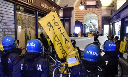 Moment Protest Delivery Riders Against Collective Editorial Stock Photo ...