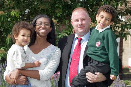 David Enright His Wife Gifty Children Editorial Stock Photo - Stock ...