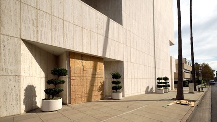 Beverly Hills Stores Boarded Preparation Election Editorial Stock Photo ...