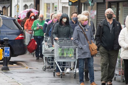 Panic buying lockdown, Locksbottom, London, UK - 01 Nov 2020 Stock ...