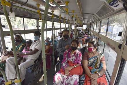 Passengers Occupy All Seats Dtc Bus Editorial Stock Photo - Stock Image | Shutterstock