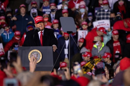 President Donald Trump Arrives Rally Rome Editorial Stock Photo - Stock ...