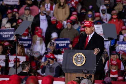 President Donald Trump Arrives Rally Rome Editorial Stock Photo - Stock ...