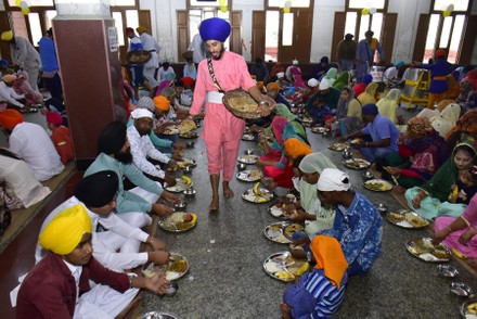 Devotees Seated While Langar Meals Served Editorial Stock Photo - Stock ...