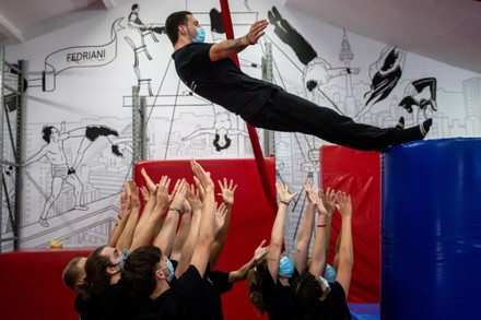 Students Attend Session Madrid Stunt Training Editorial Stock Photo ...