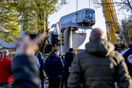 Preparations During Salvage Metro Train That Editorial Stock Photo ...