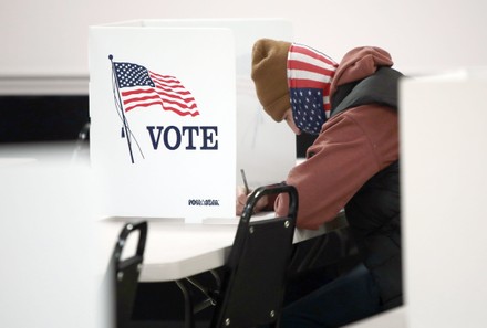 Voter Fills Out His Ballot Newport Editorial Stock Photo - Stock Image ...