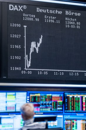 Electronic Display Shows Dax Chart Trader Editorial Stock Photo - Stock ...