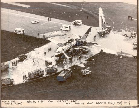 Manchester Airport Disaster 1985 Flight Kt328 Editorial Stock Photo ...