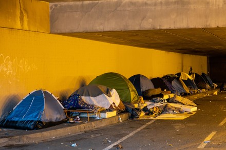 Homeless Tunnel Under Gare De Lyon Editorial Stock Photo - Stock Image ...