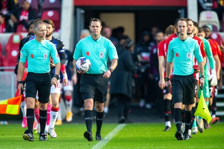 Assistant Referee Michael Georgereferee James Linington Editorial Stock ...