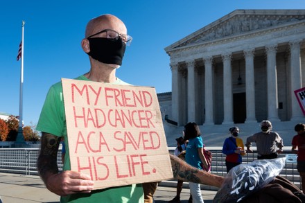 Protest in favor of the Affordable Care Act (ACA) in Washington, US ...