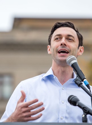 Jon Ossoff runoff campaign kick off event, Atlanta, USA - 10 Nov 2020 ...