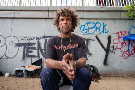 Raymond Ward Poses Photograph Tent City Editorial Stock Photo - Stock ...