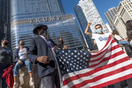 Chicagoans Celebrate Announcement Joe Bidens Successful Editorial Stock ...