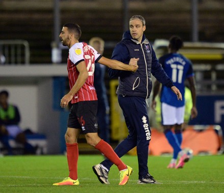 Michael Duff Manager Chelteham Town Shakes Editorial Stock Photo ...