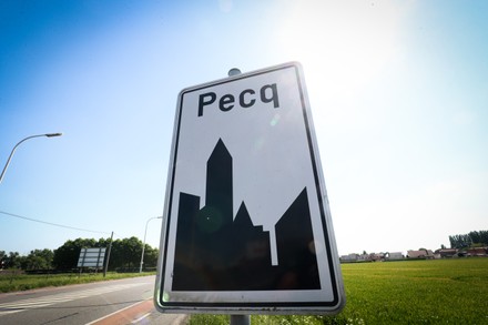 Illustration Shows Name Pecq Municipality On Editorial Stock Photo ...
