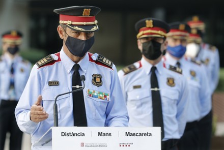 Catalan Police Mossos Desquadras Major Jose Editorial Stock Photo ...