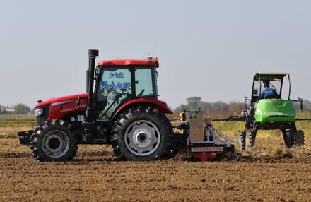 Rotary Sowing Machine Seen During Demonstration Editorial Stock Photo ...