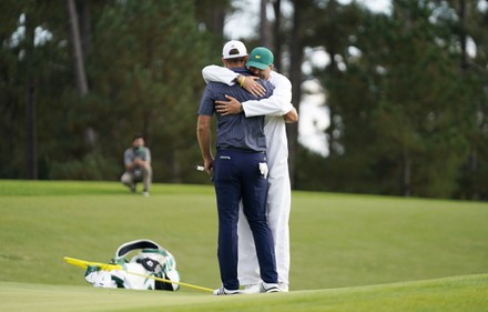 Dustin Johnson Us Embraces His Caddie Editorial Stock Photo - Stock ...