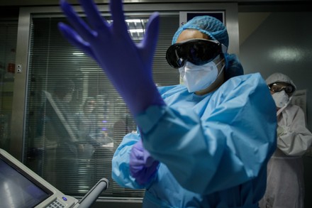Paramedic Puts On Protection Suit Ahead Editorial Stock Photo - Stock ...