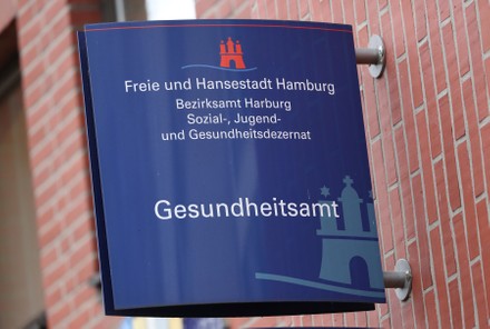 Sign Public Health Department Gesundheitsamt Hamburgharburg Editorial ...