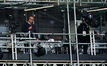 Bbc Sport Football Commentator Steve Wilson Editorial Stock Photo ...