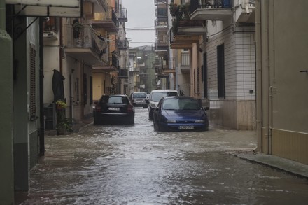 Corigliano Rossano Flooding Landslides Landslides Whole Editorial Stock ...