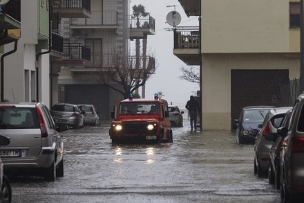 Corigliano Rossano Flooding Landslides Landslides Whole Editorial Stock ...
