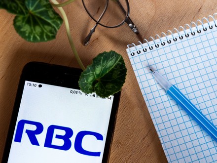This Photo Illustration Rbc Logo Seen Editorial Stock Photo - Stock ...