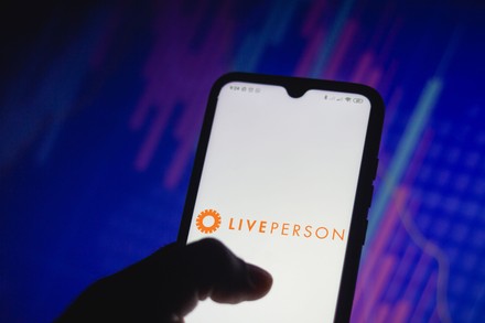 This Photo Illustration Liveperson Logo Seen Editorial Stock Photo ...