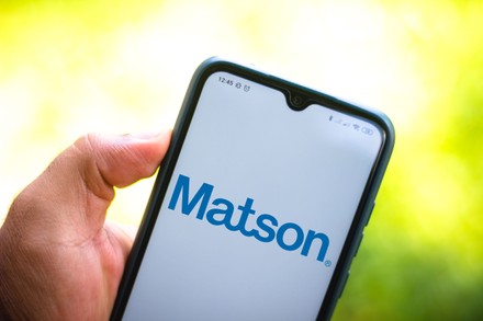 This Photo Illustration Matson Logo Seen Editorial Stock Photo - Stock ...